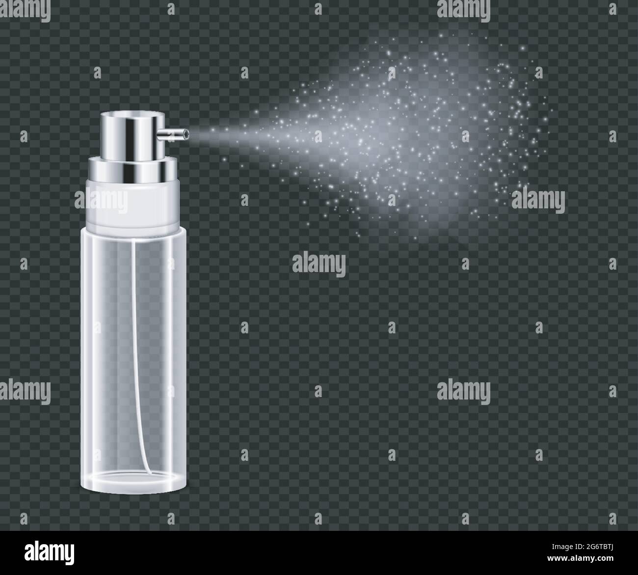 Realistic spray bottle isolated on transparent background Stock Vector ...
