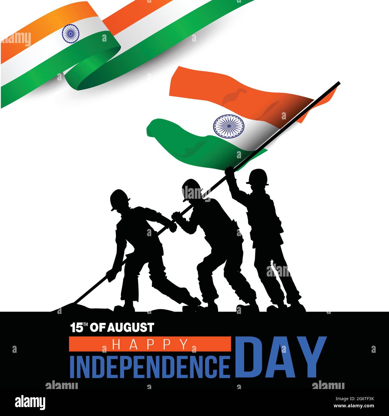 Indian flag raising hi-res stock photography and images - Alamy