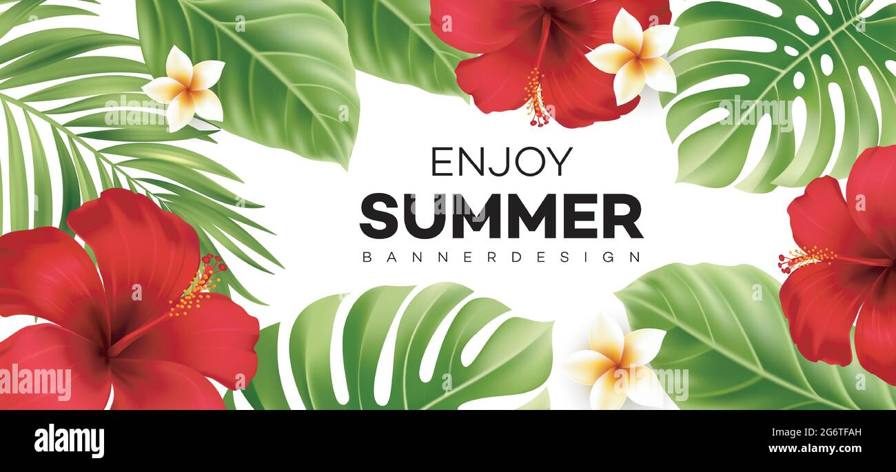 Summer poster with round frame Stock Vector Image & Art - Alamy