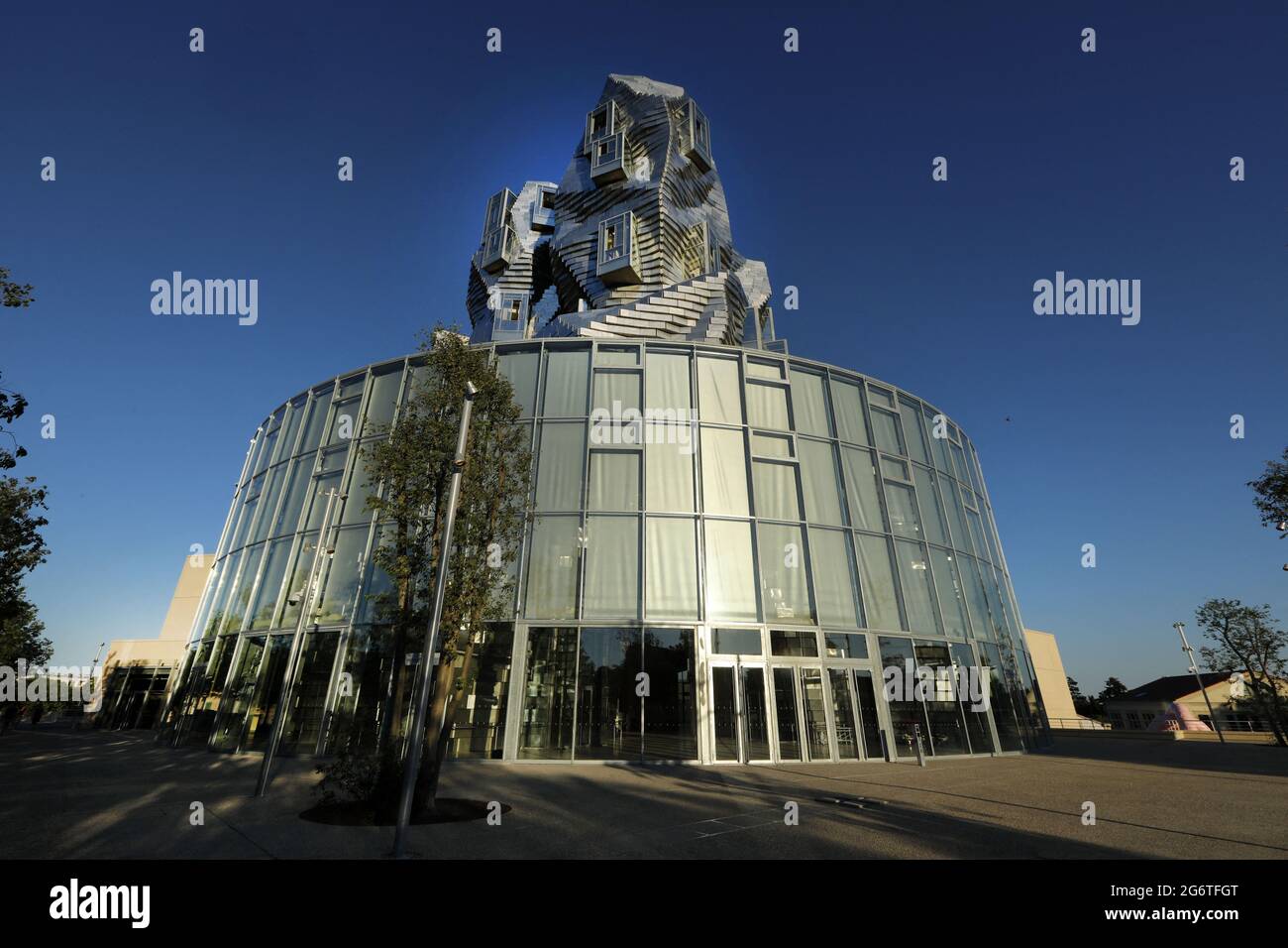 The twisting Luma tower clad in reflective aluminium tiles, designed by ...