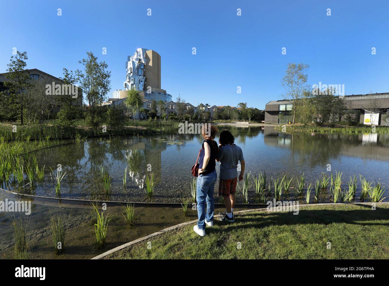 The twisting Luma tower clad in reflective aluminium tiles, designed by ...