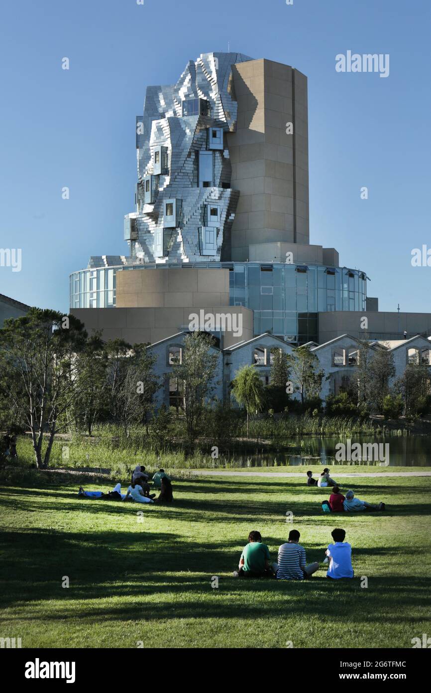The twisting Luma tower clad in reflective aluminium tiles, designed by ...