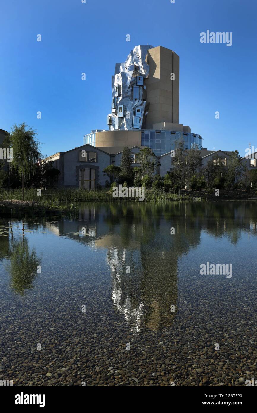 The twisting Luma tower clad in reflective aluminium tiles, designed by ...