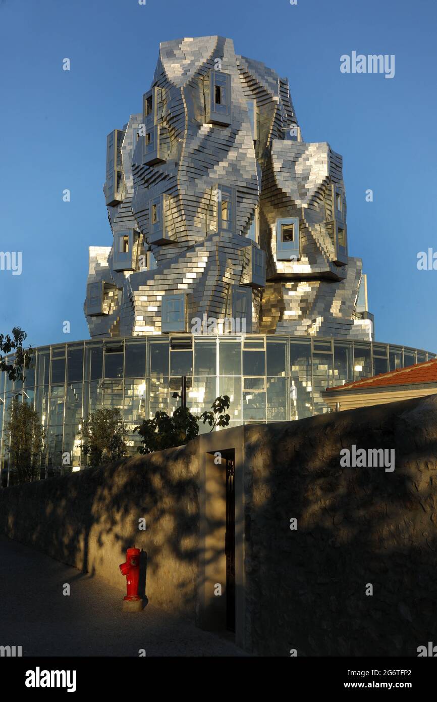 The twisting Luma tower clad in reflective aluminium tiles, designed by ...