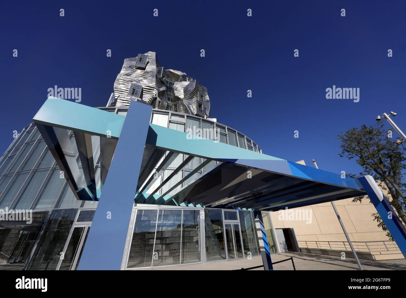 The twisting Luma tower clad in reflective aluminium tiles, designed by ...