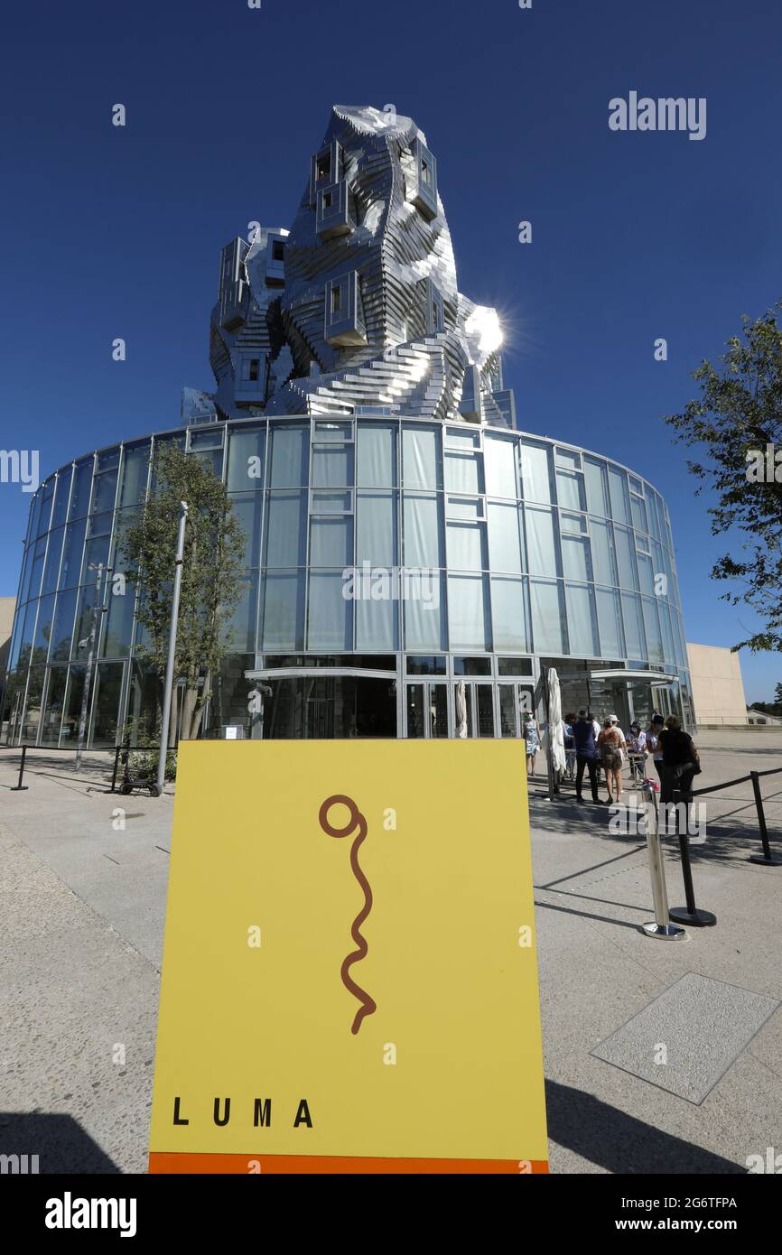 The twisting Luma tower clad in reflective aluminium tiles, designed by ...