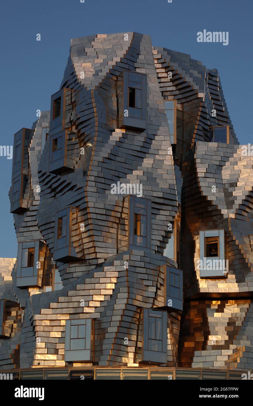 The twisting Luma tower clad in reflective aluminium tiles, designed by ...