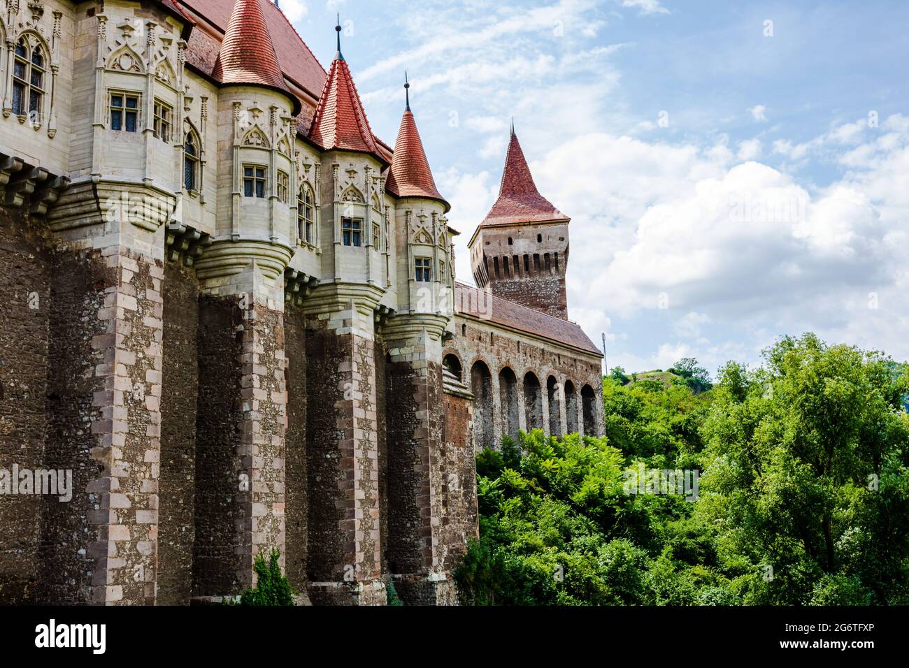 Hunyad Castle - Corvin's Castle in Hunedoara, Romania, 2020. Exterior ...