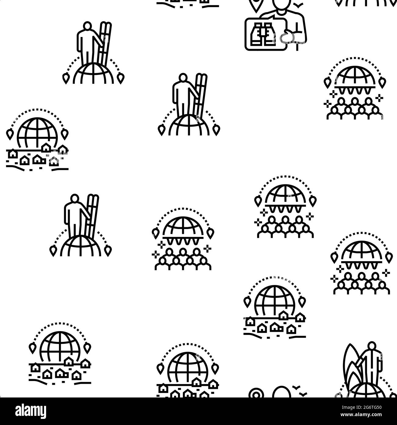 Types of tourism Black and White Stock Photos & Images - Alamy