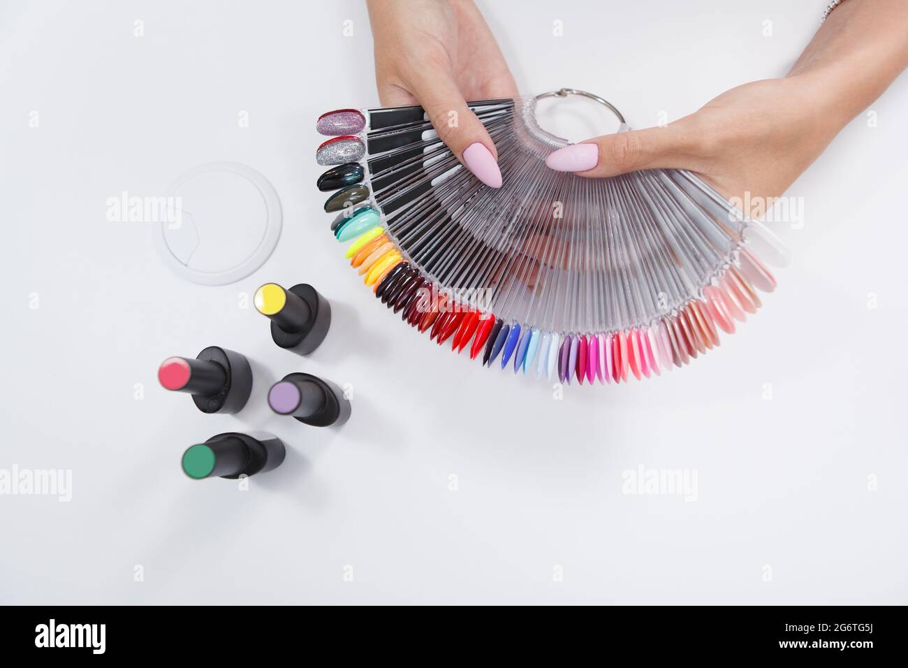 Top view shot manicurist hi-res stock photography and images - Alamy