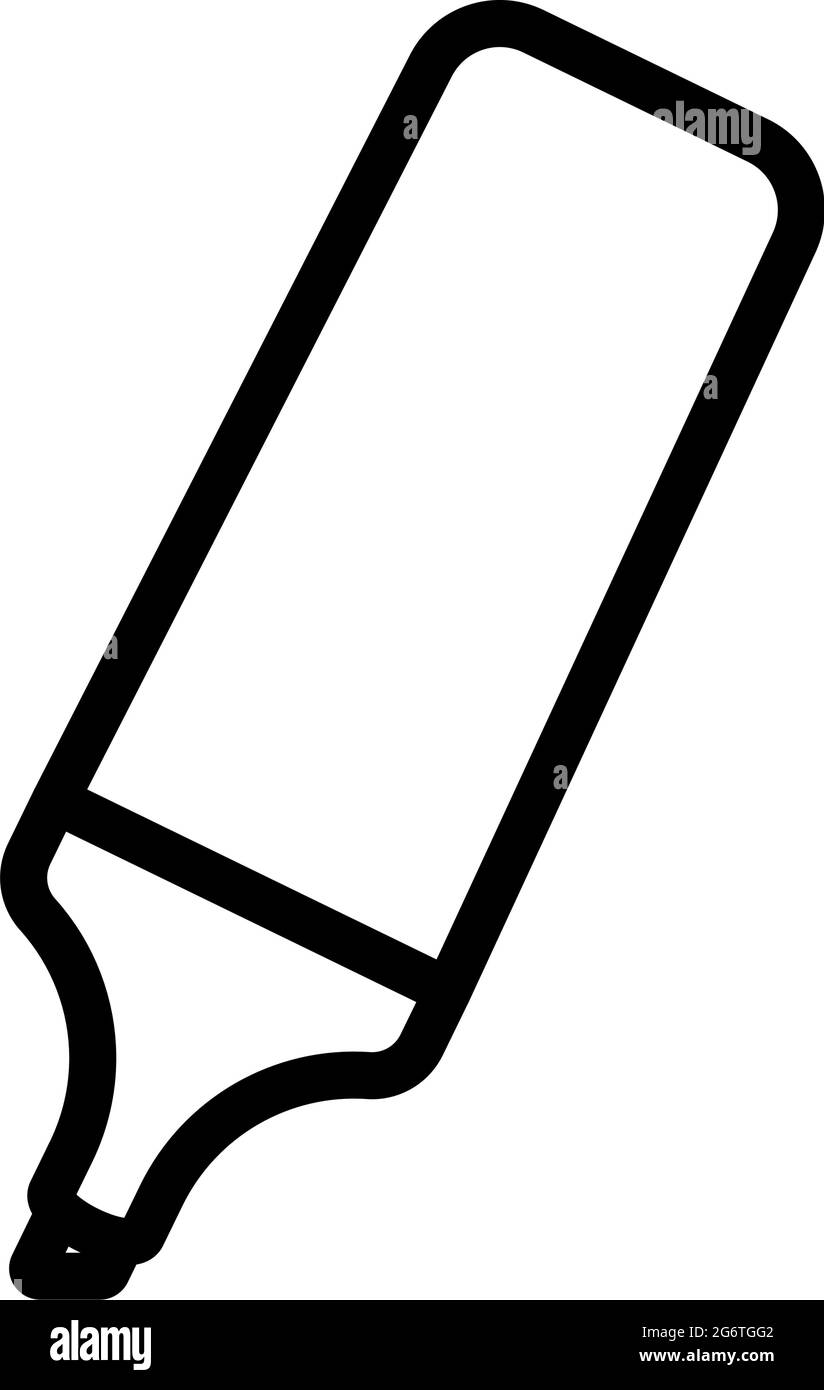 Marker Icon. Bold outline design with editable stroke width. Vector ...