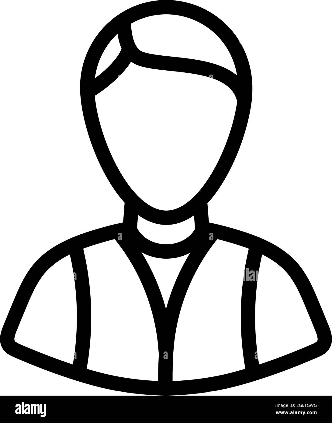 Icon Of Photographer Bold Outline Design With Editable Stroke Width Vector Illustration Stock