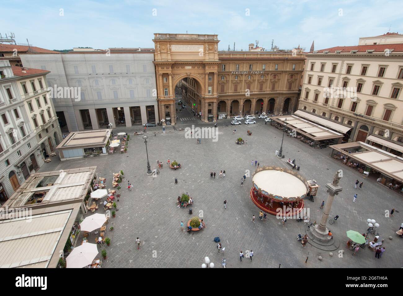 Aerial view of Piazza della Repubblica Stock Photo - Alamy