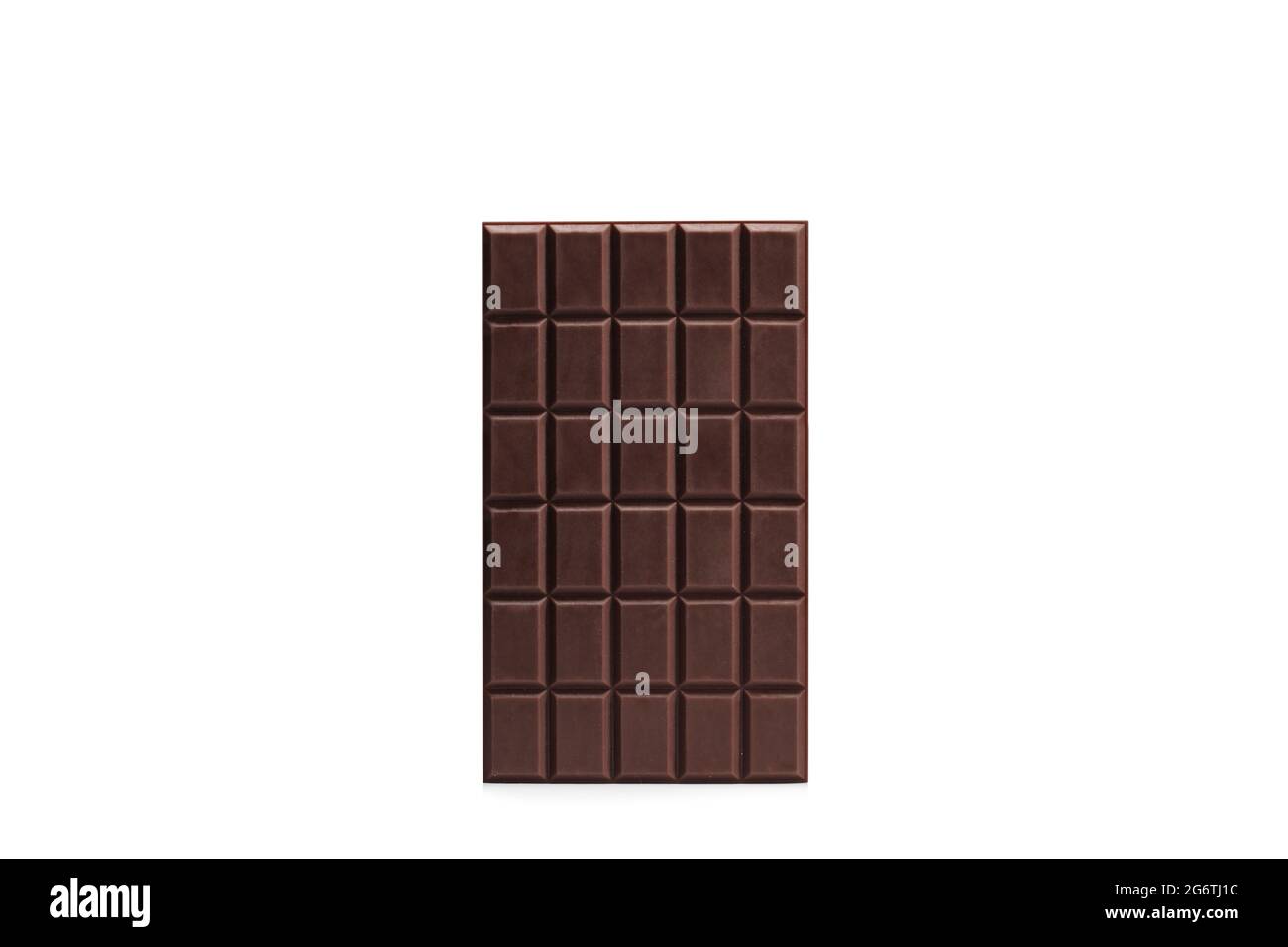 Studio shot of a chocolate block isolated on white background Stock ...