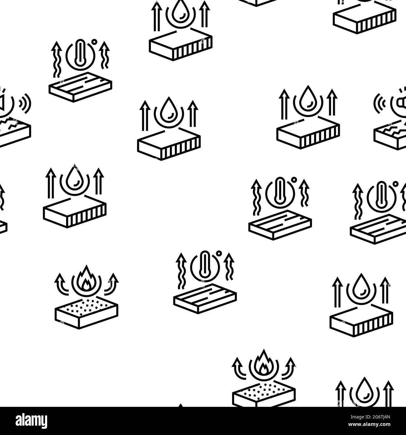 Mineral Wool Material Vector Seamless Pattern Stock Vector Image & Art ...
