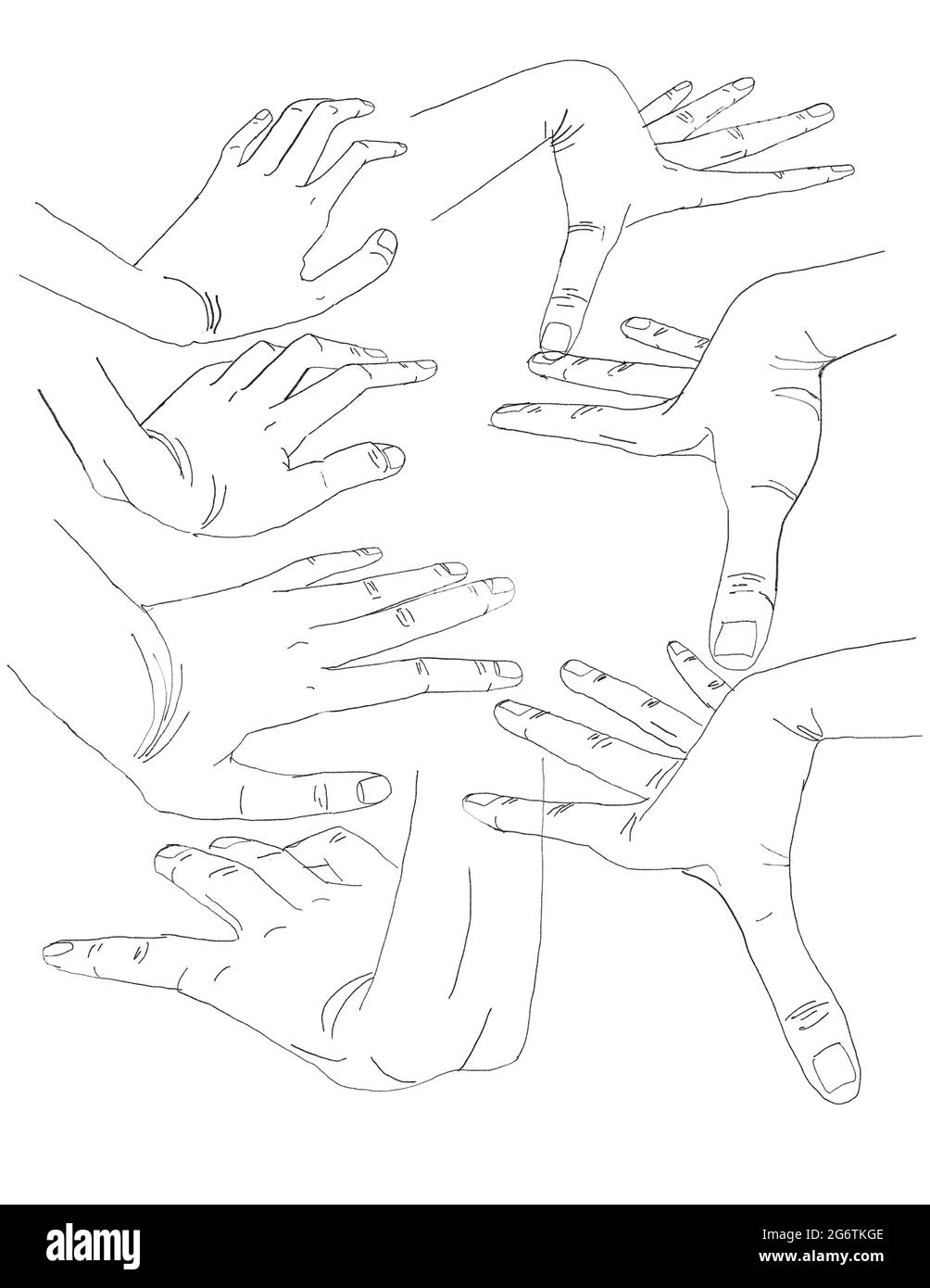 Manicure hands Black and White Stock Photos & Images - Alamy