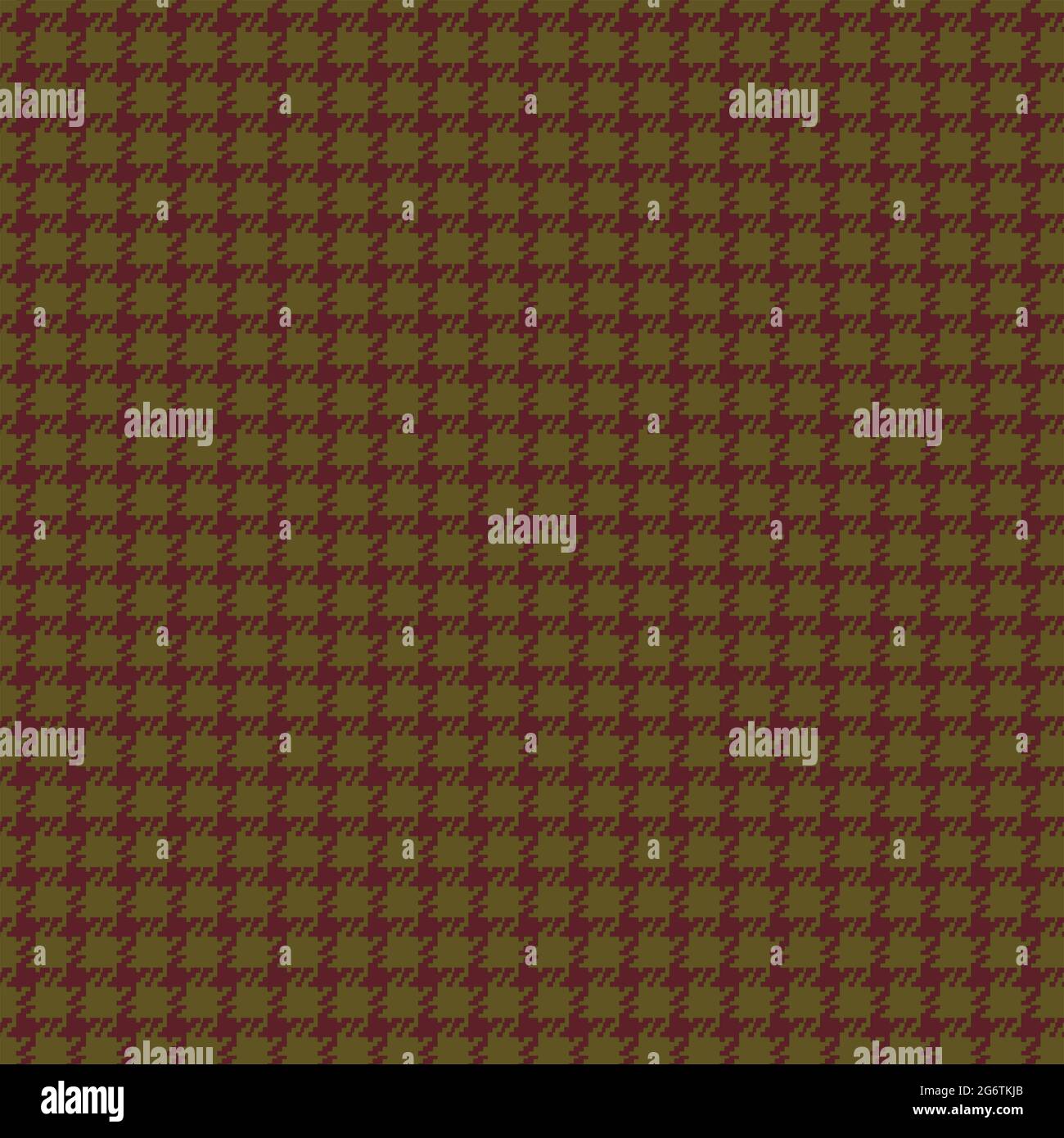 Burgundy houndstooth pattern with olive khaki green background in this ...