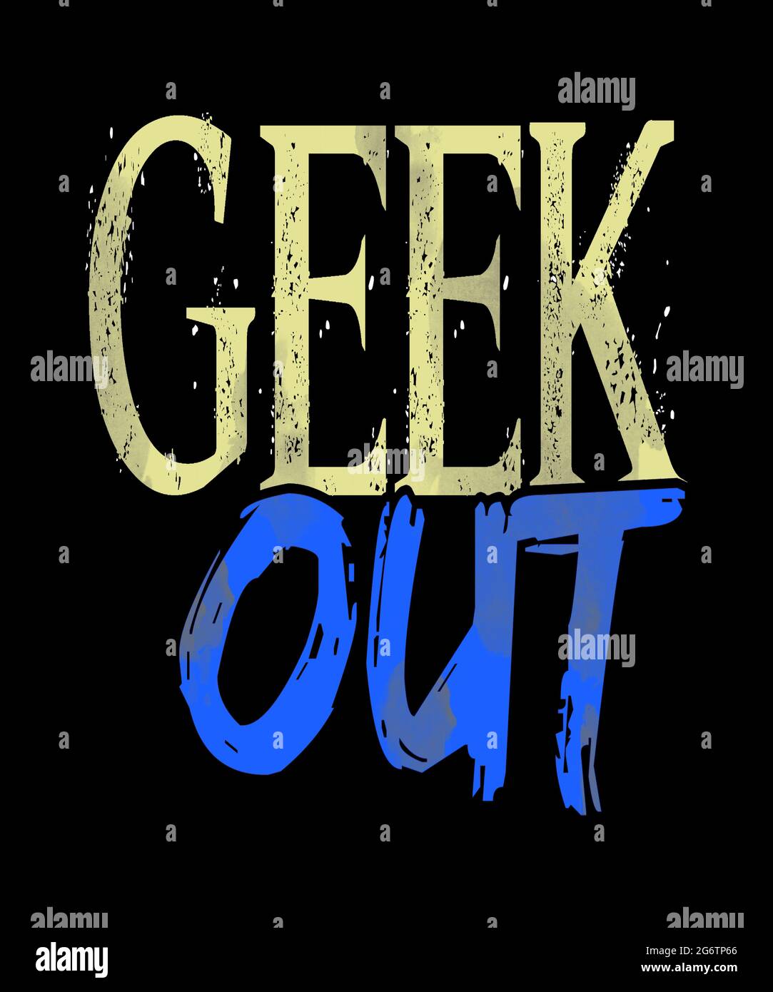 Geek out text graphic on a black background for geeky technology types ...
