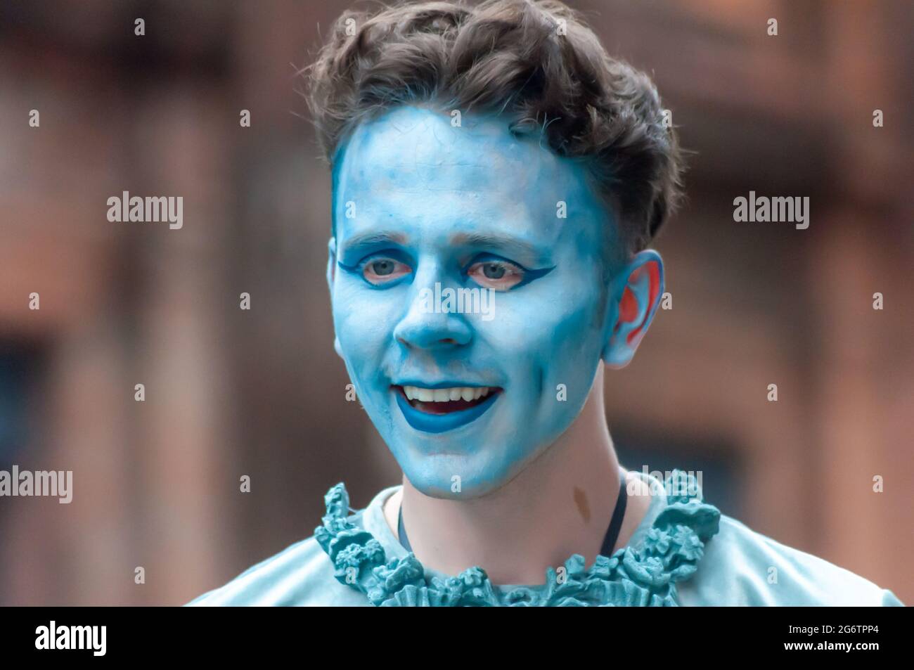 Glasgow, Scotland, UK. 8th July, 2021. A performer during the opening ...