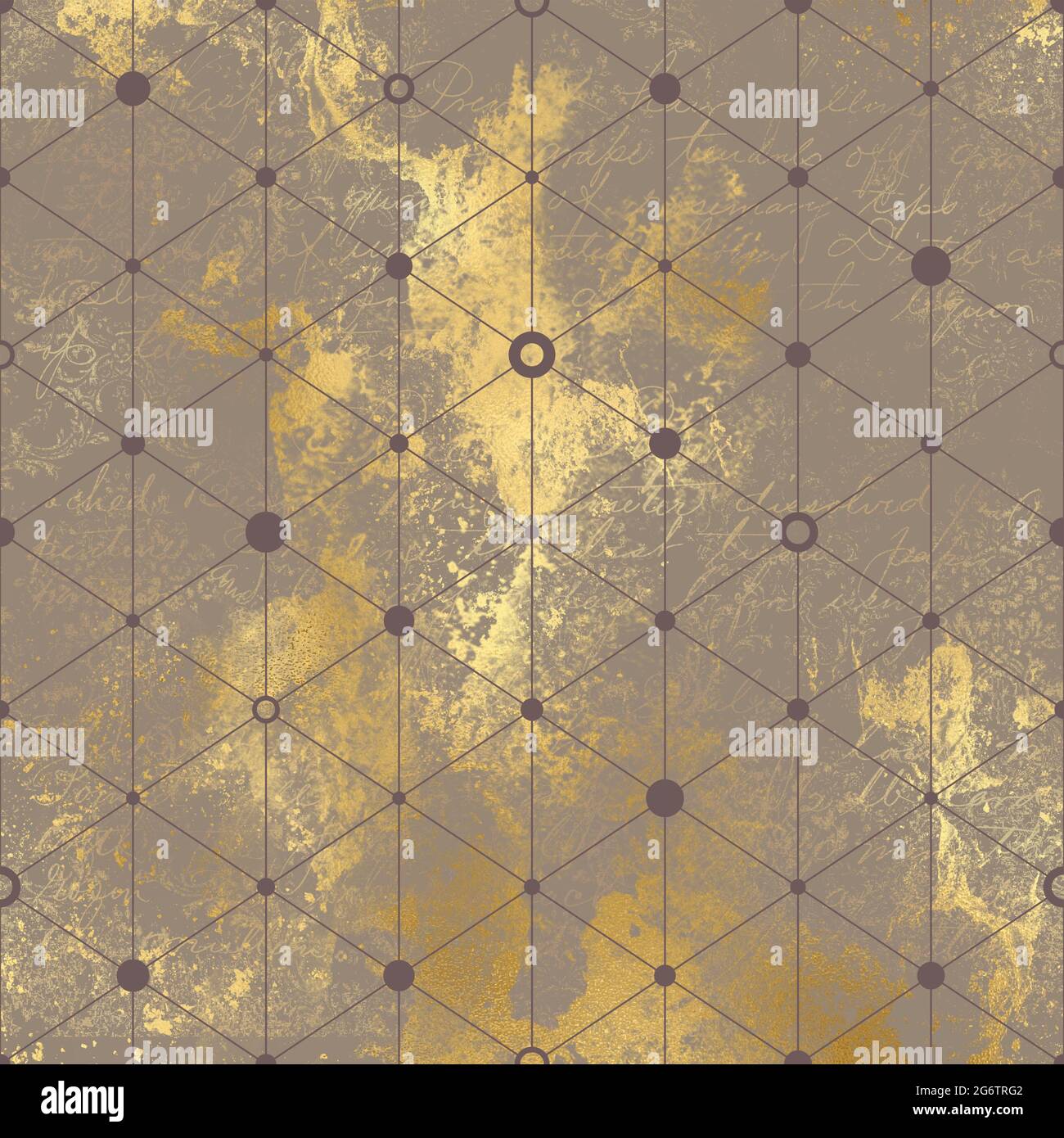 Neutral color brown and gold grunge pattern design elements for ...