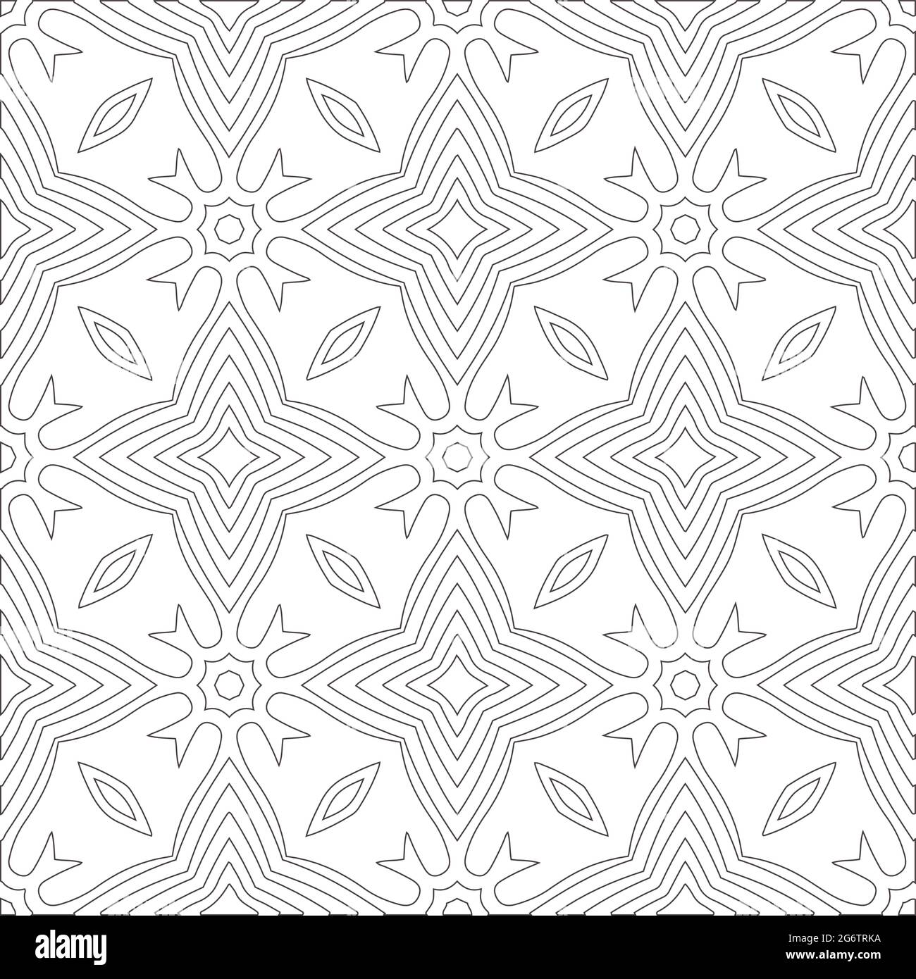Vector pattern with symmetrical elements . Repeating geometric tiles ...