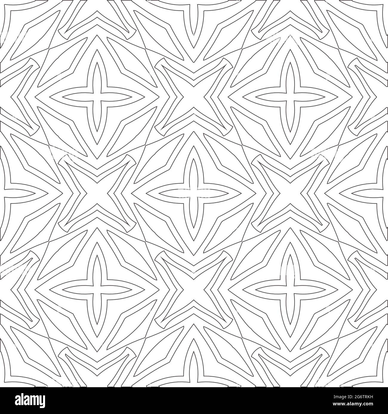 Vector pattern with symmetrical elements . Repeating geometric tiles ...
