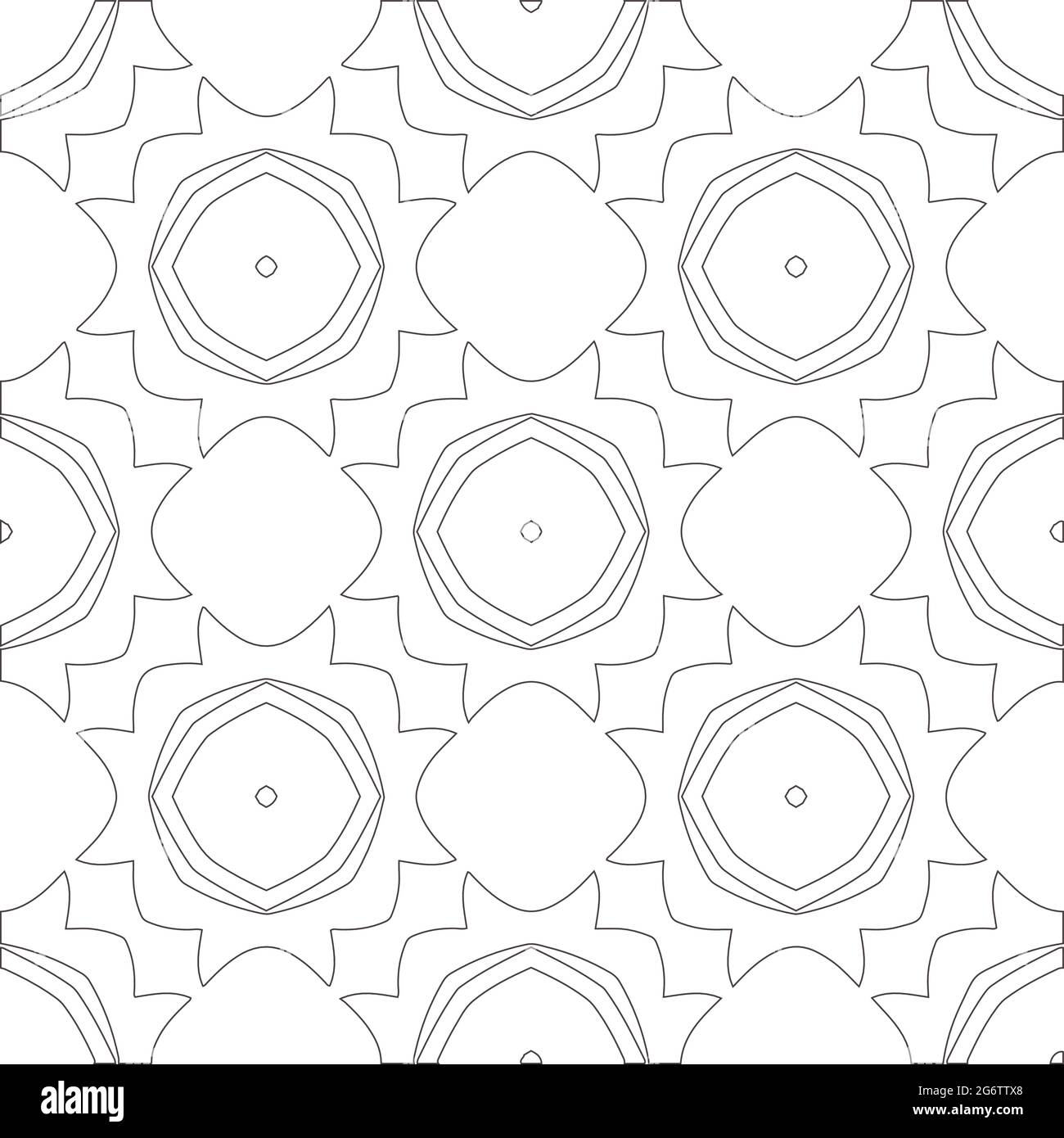 Vector pattern with symmetrical elements . Repeating geometric tiles ...