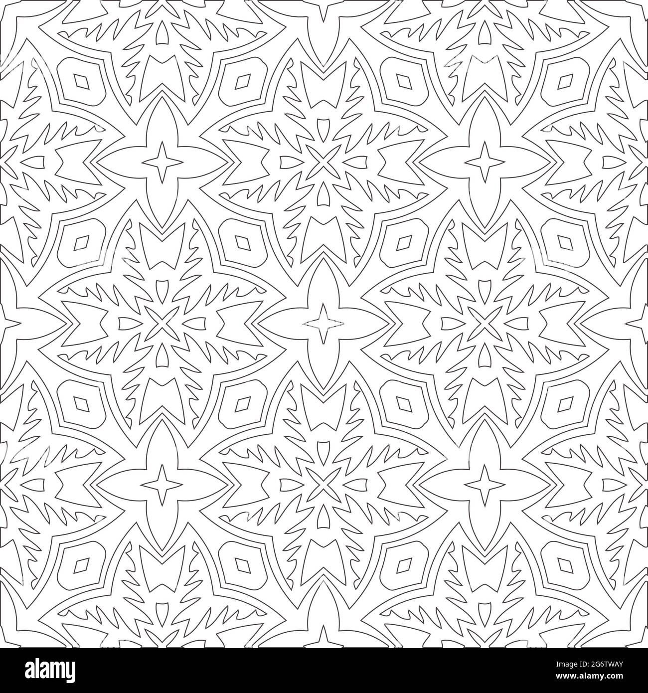 Vector pattern with symmetrical elements . Repeating geometric tiles ...