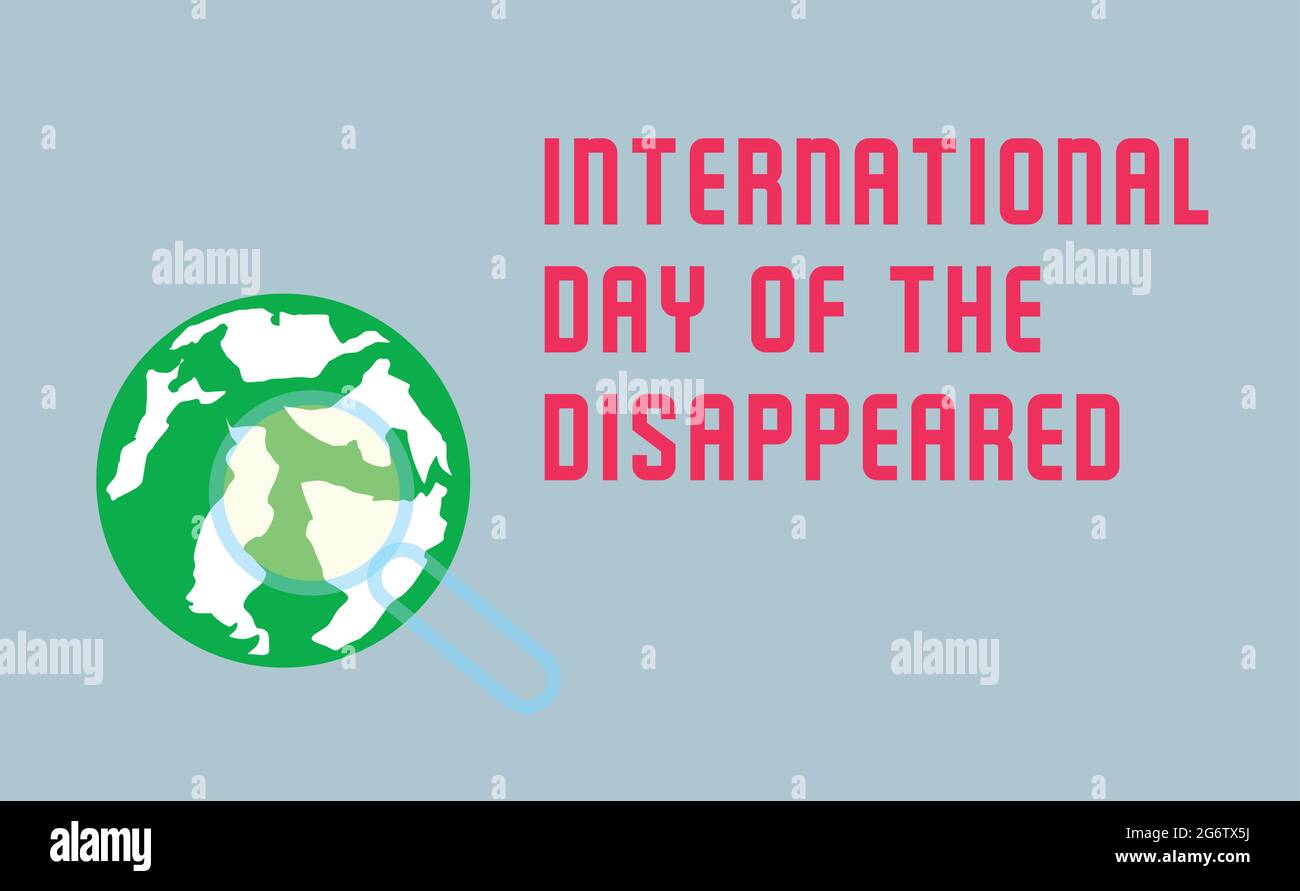 International Day of the Disappeared vector template Stock Vector Image ...