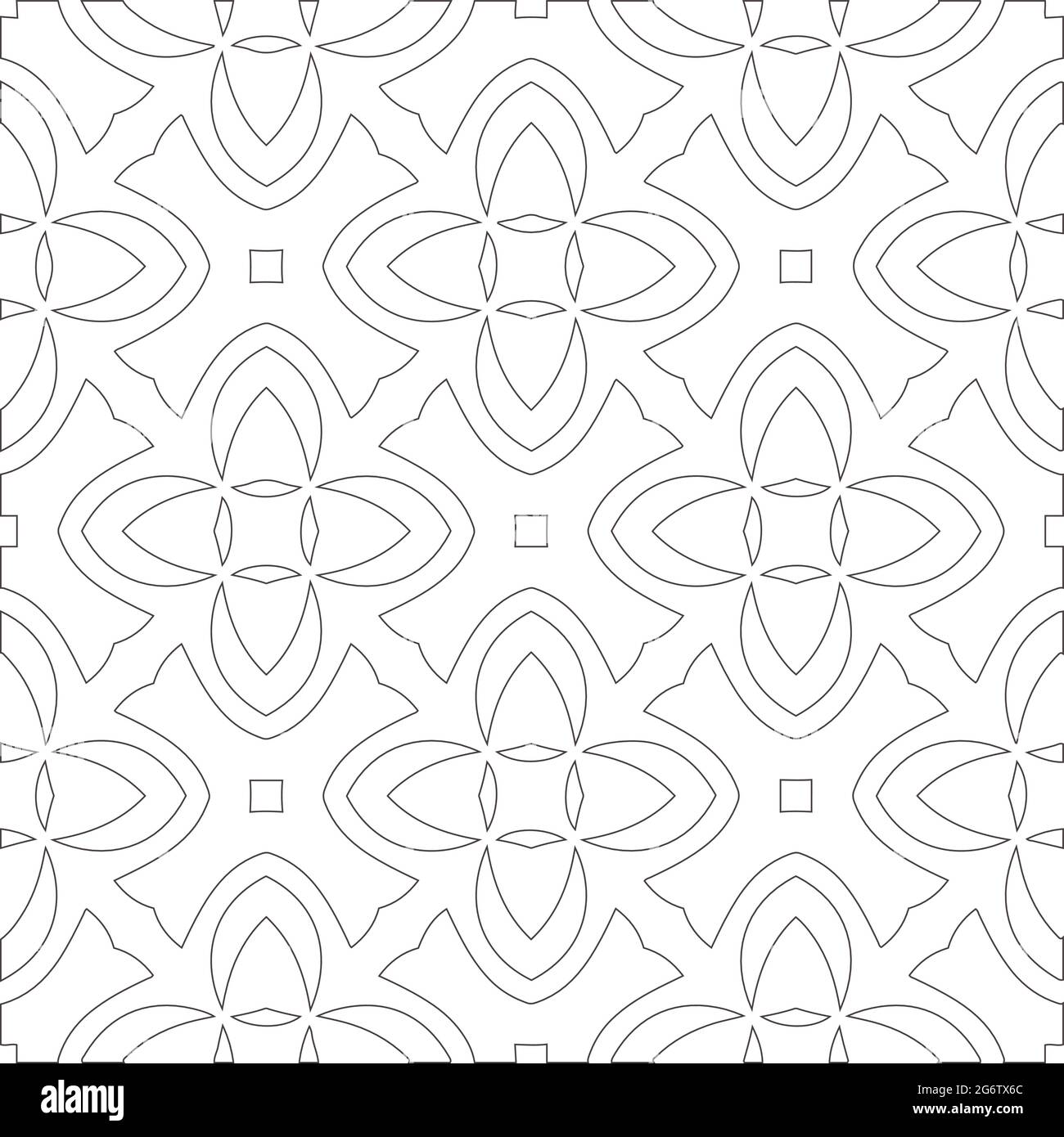 Vector pattern with symmetrical elements . Repeating geometric tiles ...