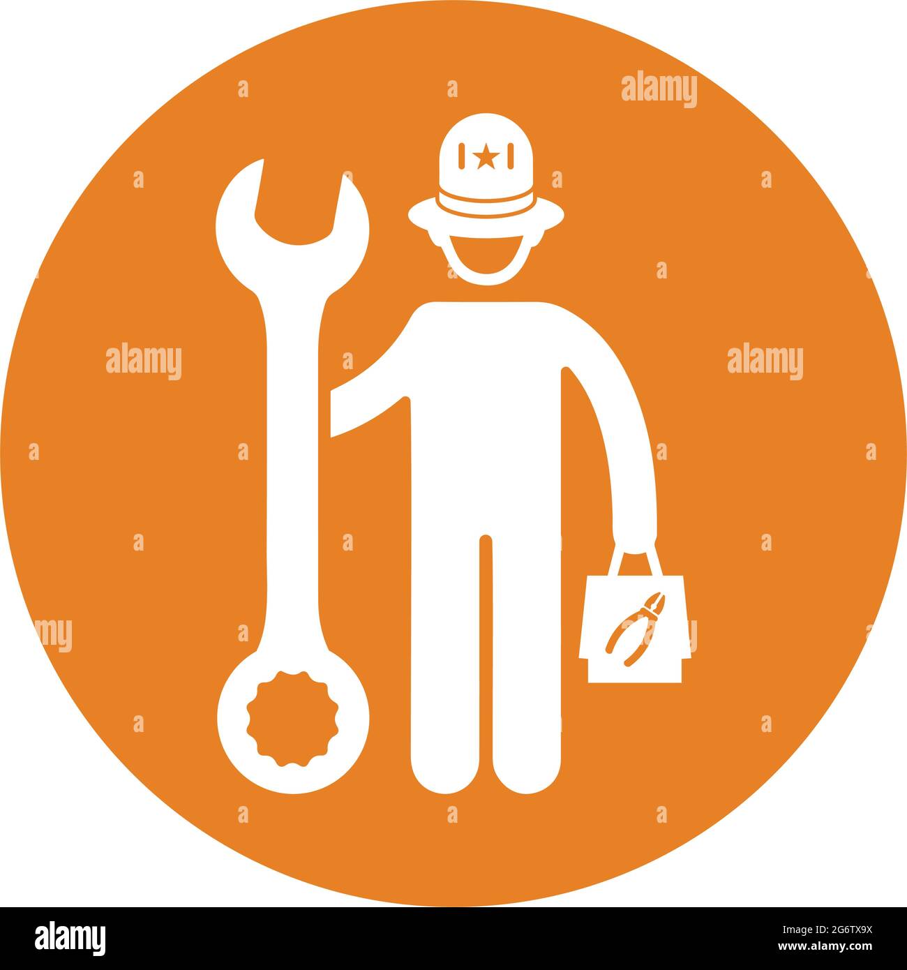 Repair, serviceman icon - Simple editable vector EPS file Stock Vector ...