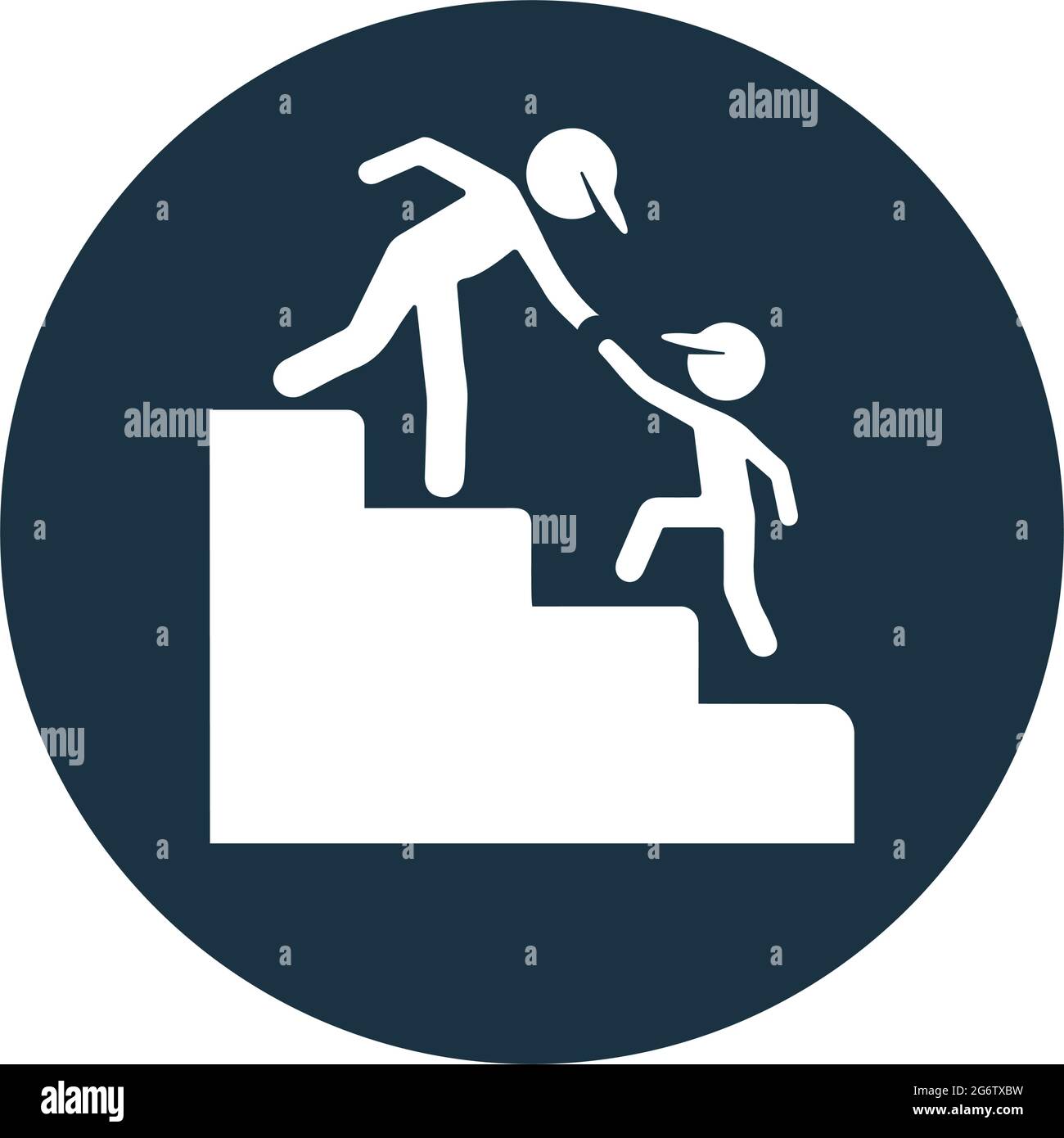 Stair steps, help icon - Simple editable vector EPS file Stock Vector ...