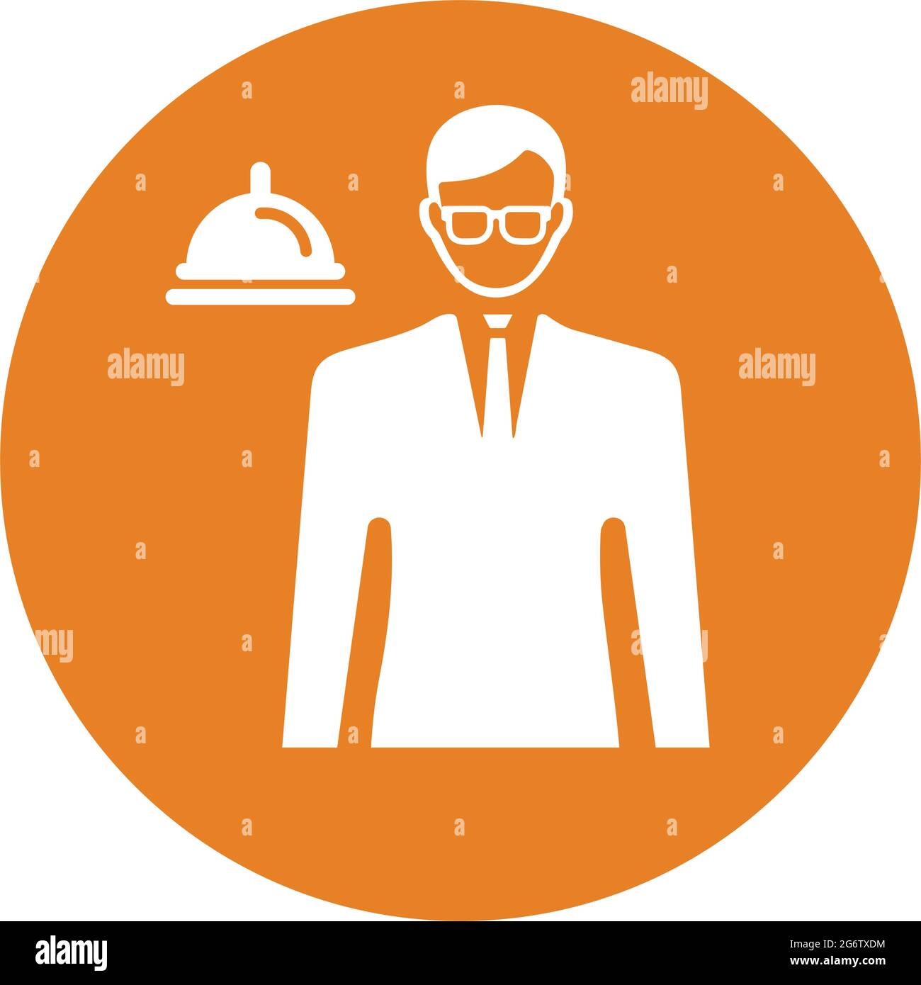 Service, servant icon - Simple editable vector EPS file Stock Vector ...