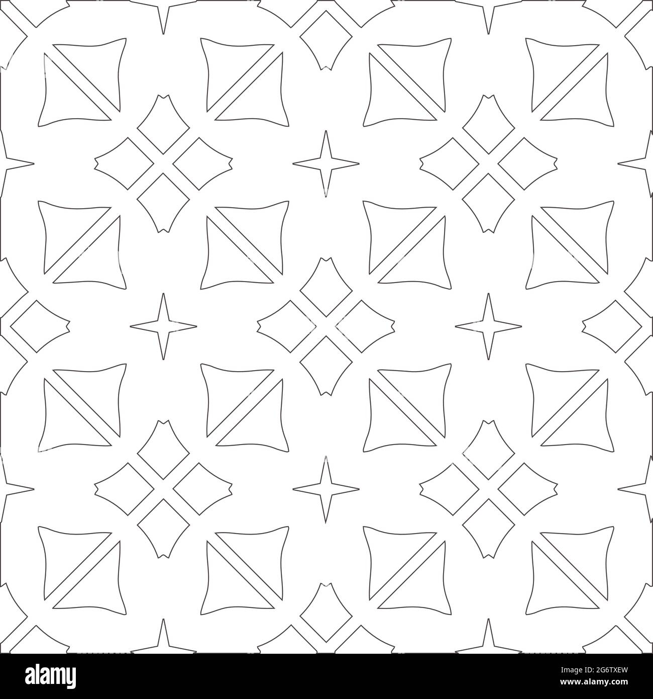 Vector pattern with symmetrical elements . Repeating geometric tiles ...