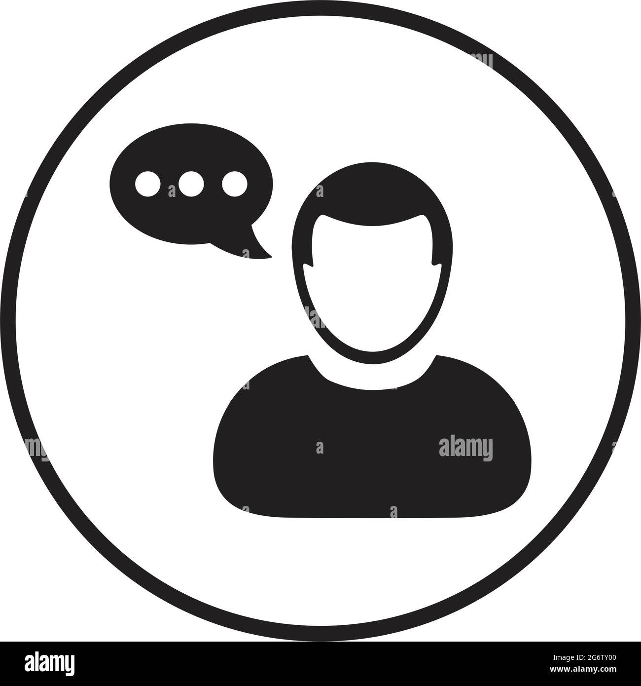 Comment, communication, gentleman icon - Use for commercial purposes ...