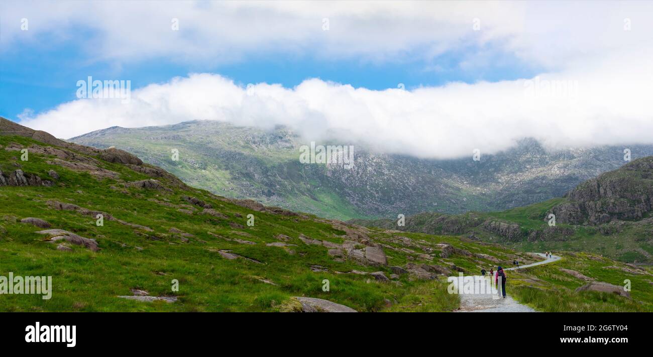 Scenic view of Mount Snowdon, North Wales, UK Stock Photo - Alamy