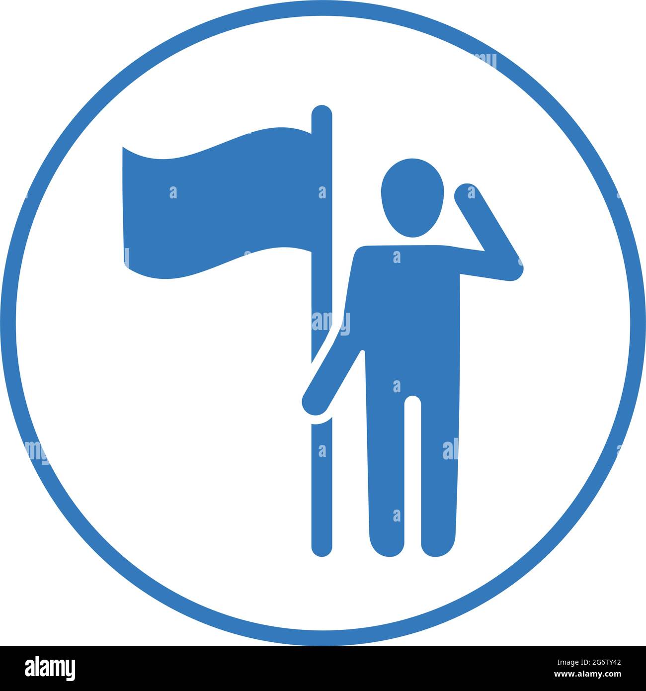 Patriotism, flag man icon - Vector EPS file. Perfect use for print ...