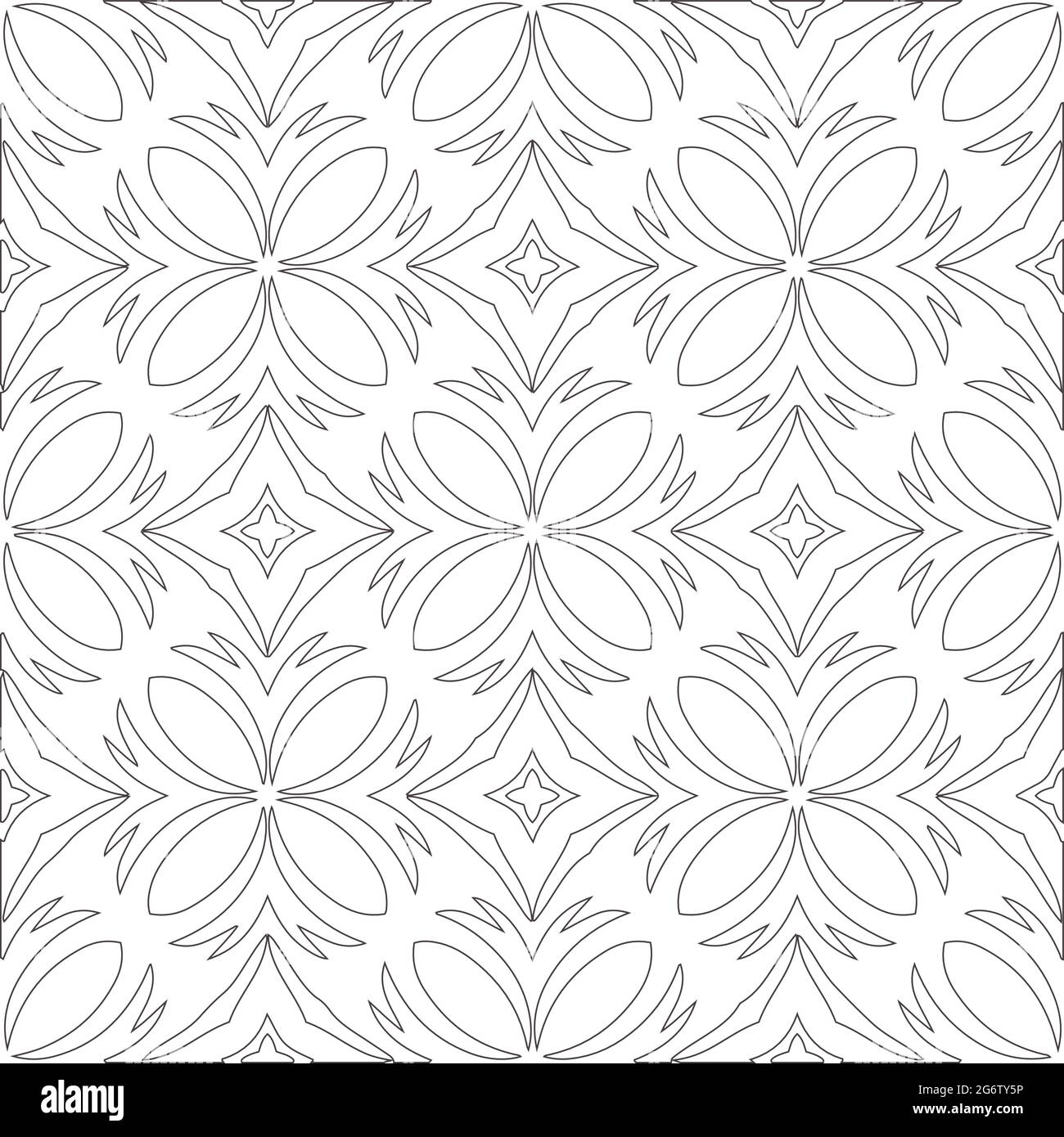 Vector pattern with symmetrical elements . Repeating geometric tiles ...