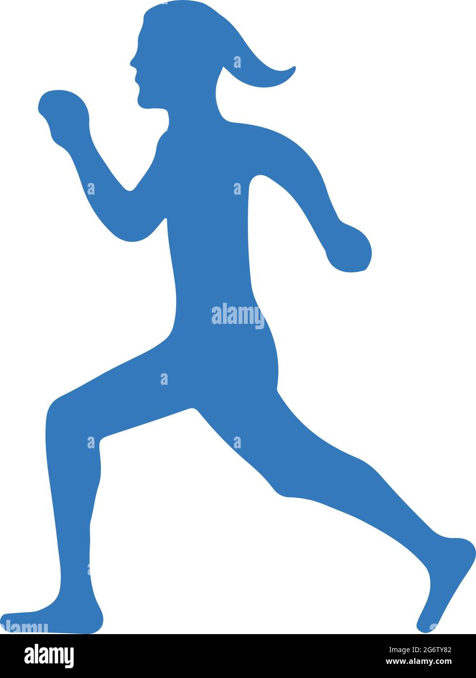Run, female figure icon - Simple editable vector EPS file Stock Vector ...