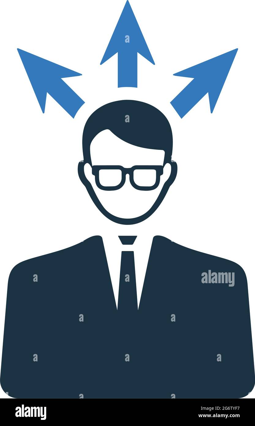 Management, male figure, leader icon - Vector EPS file. Perfect use for ...