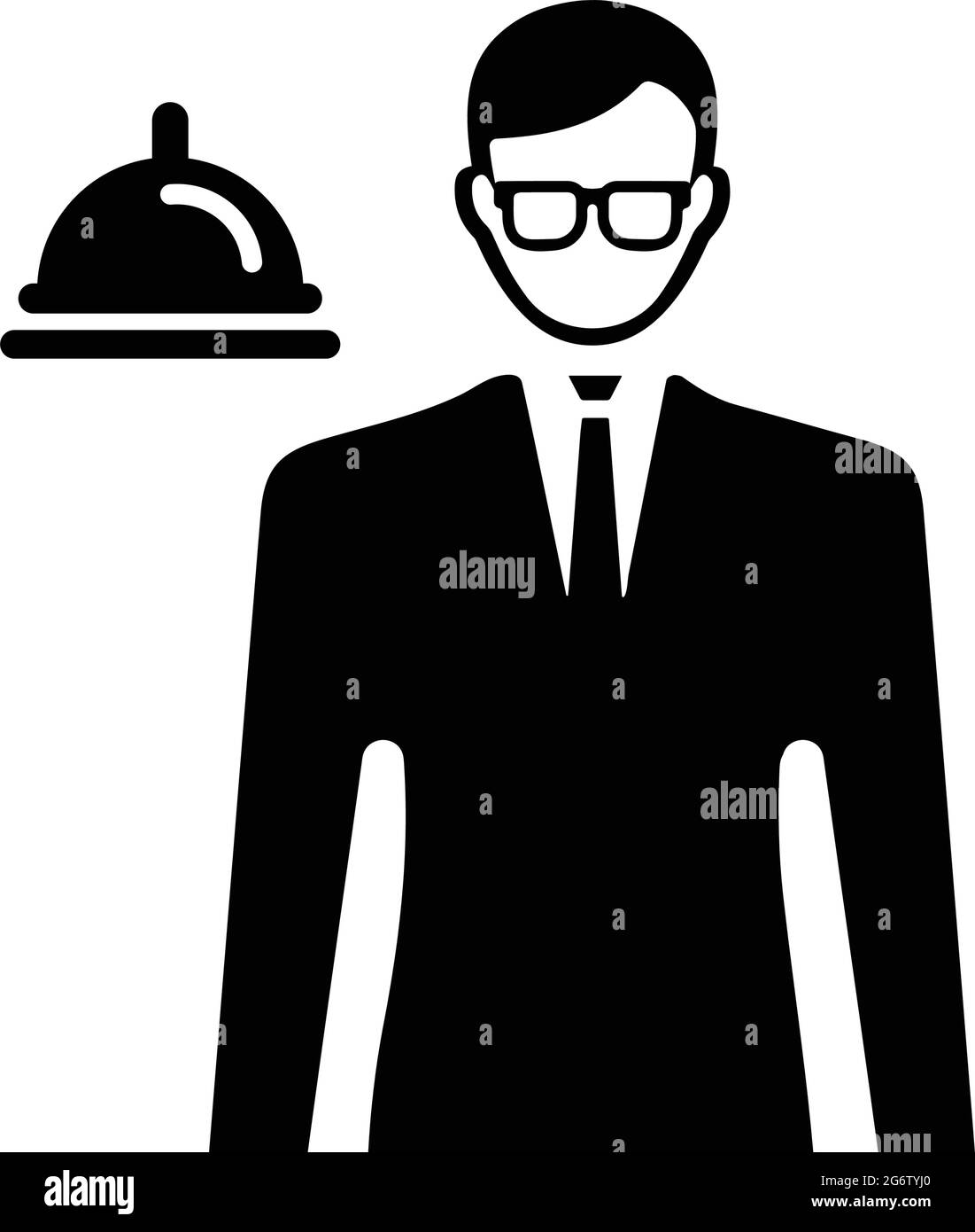 Black servant Stock Vector Images - Alamy