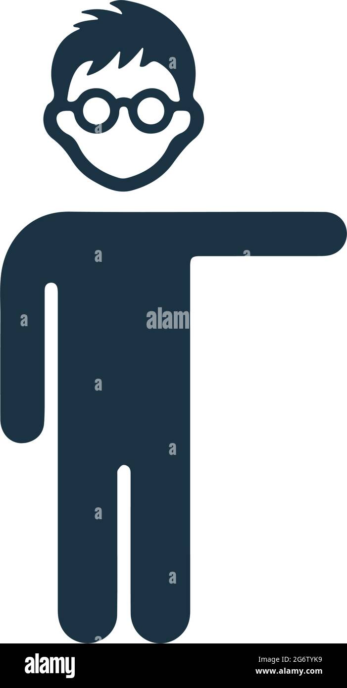 Customer, boy, show, gentleman, client icon is isolated on white ...