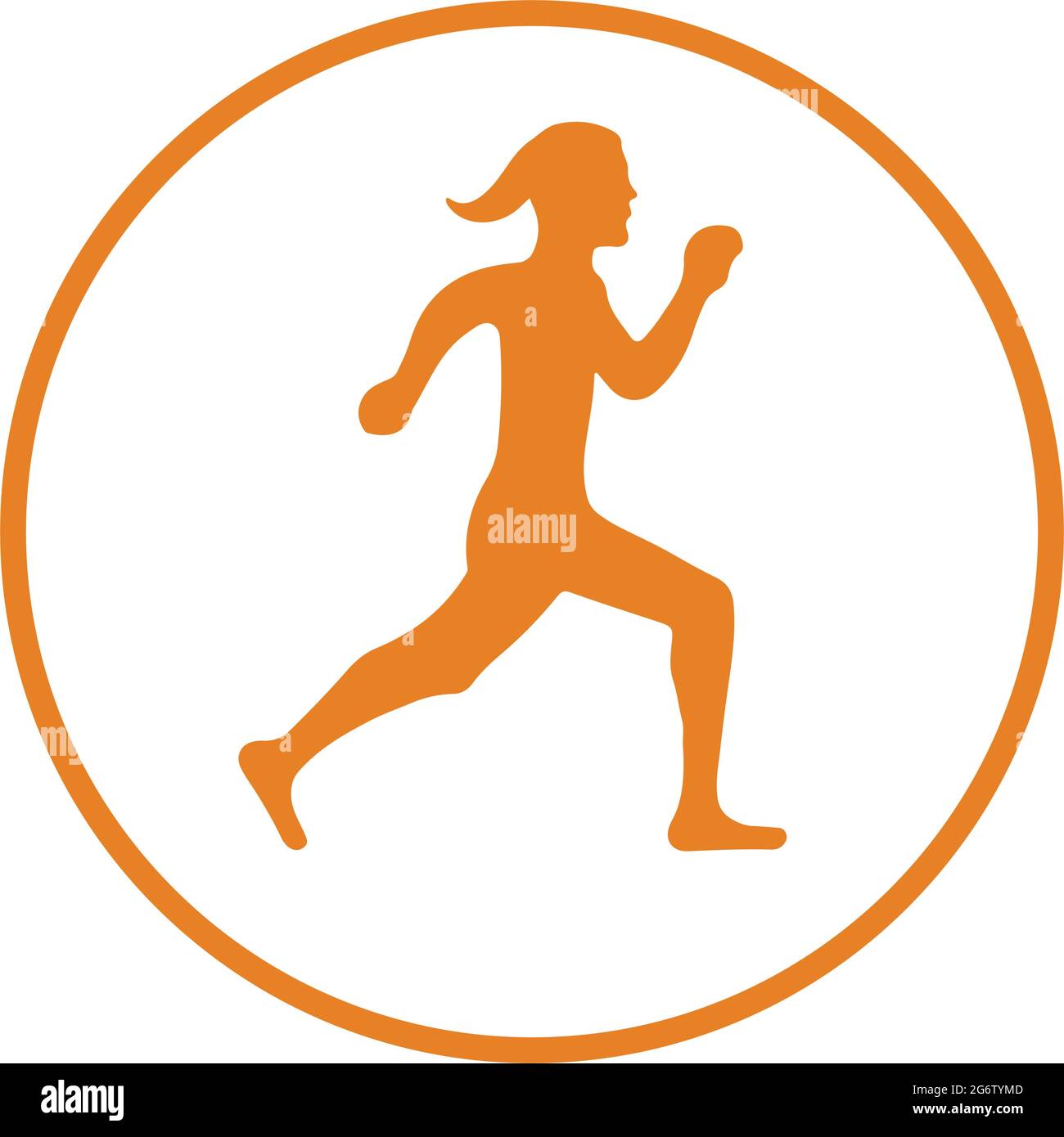 Run, female figure icon - Simple editable vector EPS file Stock Vector ...