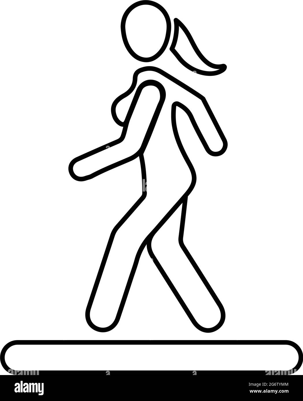Walking, go away icon - Simple editable vector EPS file Stock Vector ...
