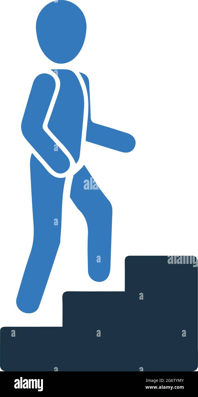 Walking, step upstairs, man icon - Perfect use for designing and ...