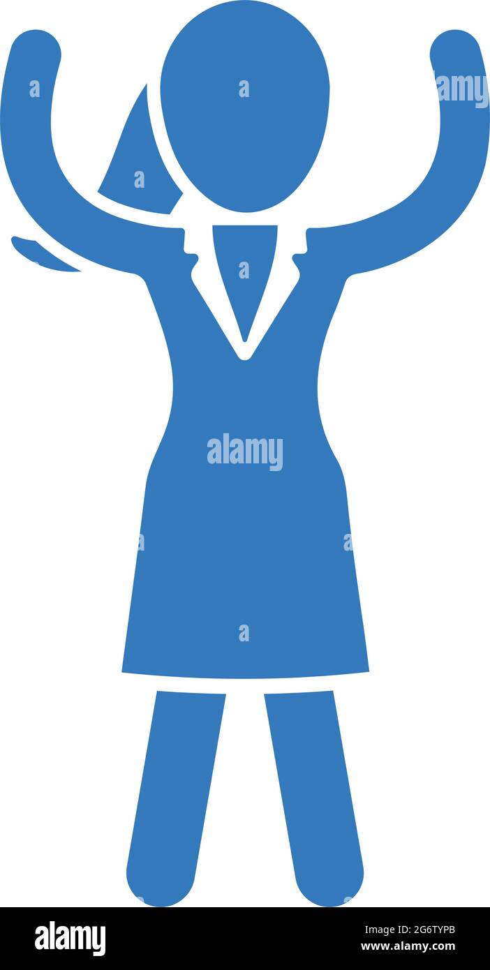 Success, hands up icon - Simple editable vector EPS file Stock Vector ...