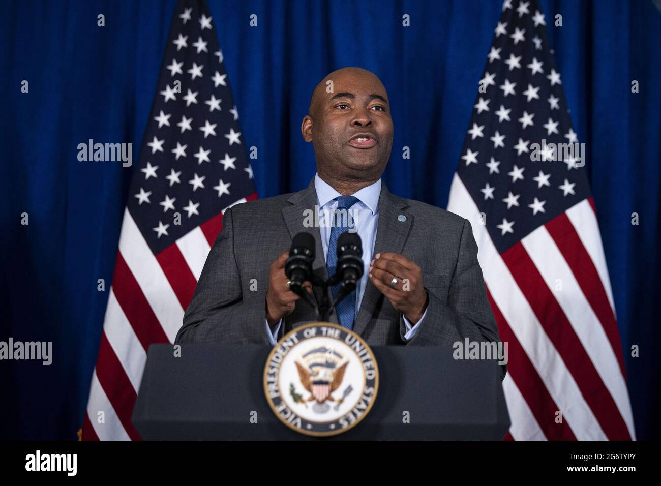 Washington, United States. 08th July, 2021. Jaime Harrison, chairman of ...