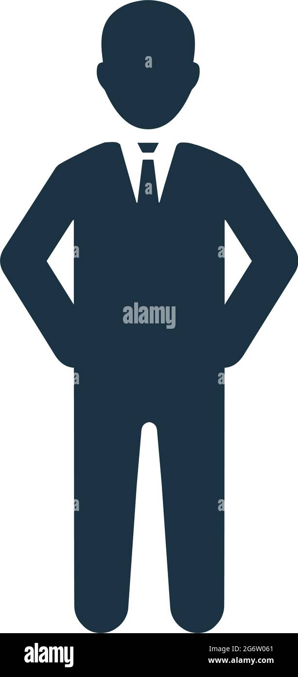 Boss, person, man figure icon is isolated on white background. Use for ...