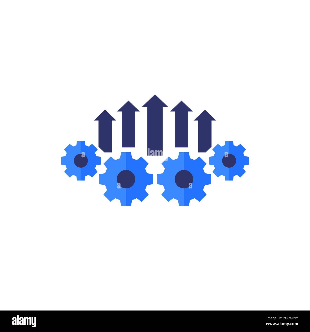 Operational Excellence Icon Flat Vector Stock Vector Image And Art Alamy