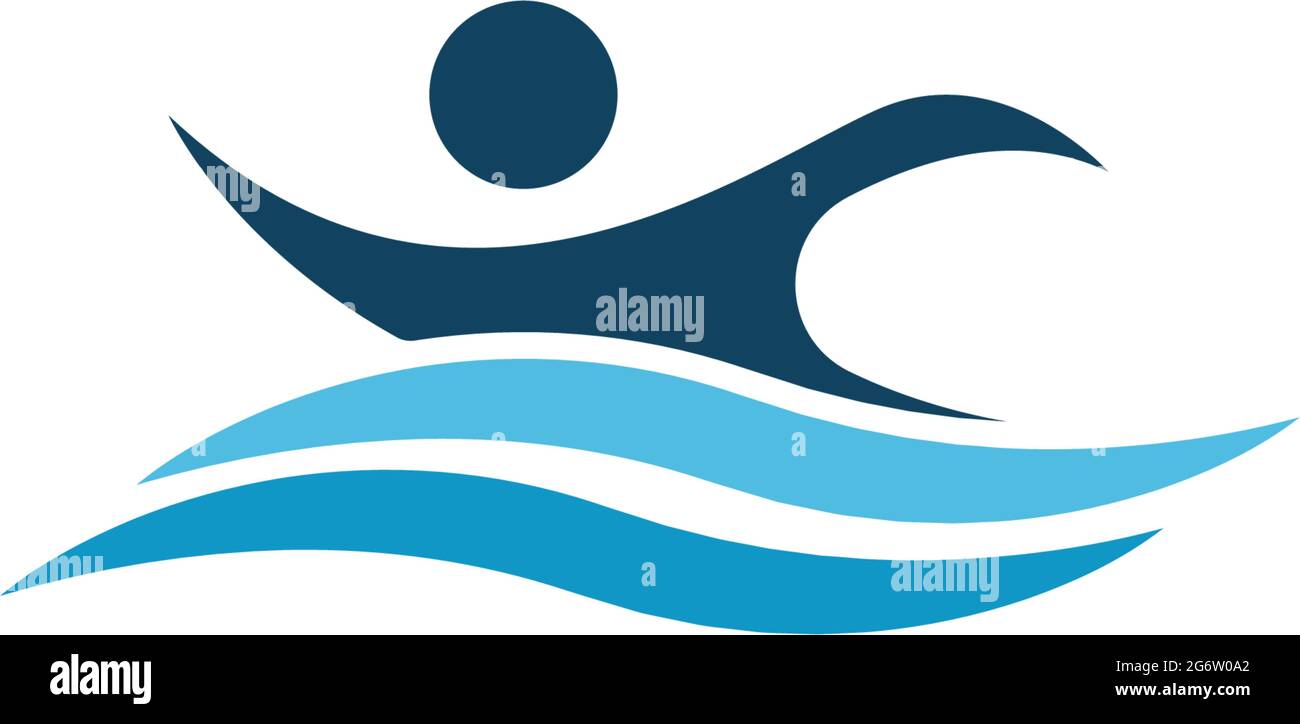 Swim. Swimming icon logo design concept illustration vector Stock ...